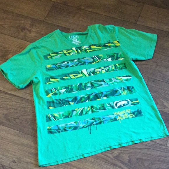 Ecko Unlimited | Shirts | Ecko Unltd Green Vneck Tshirt | Poshmark